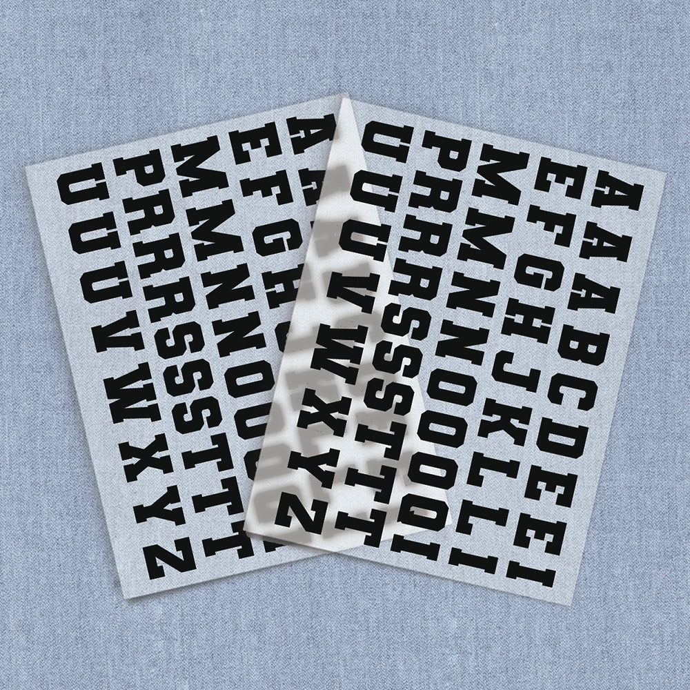 Varsity Letters – Iron It Transfers