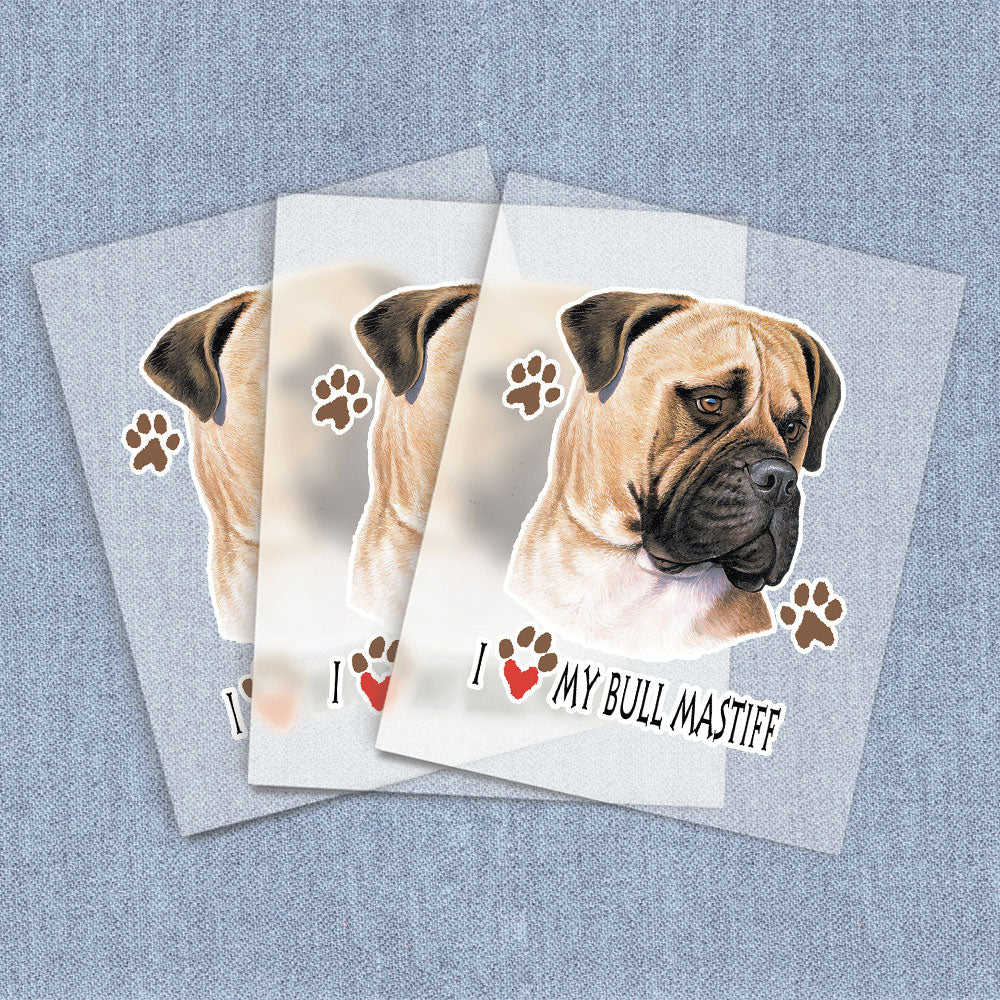 Bull Mastiff | Home Iron On DTF (Direct-To-Film) Heat Transfers – Iron ...